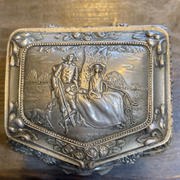 Other | Vintage Silver Jewelry Box 195s | Poshmark